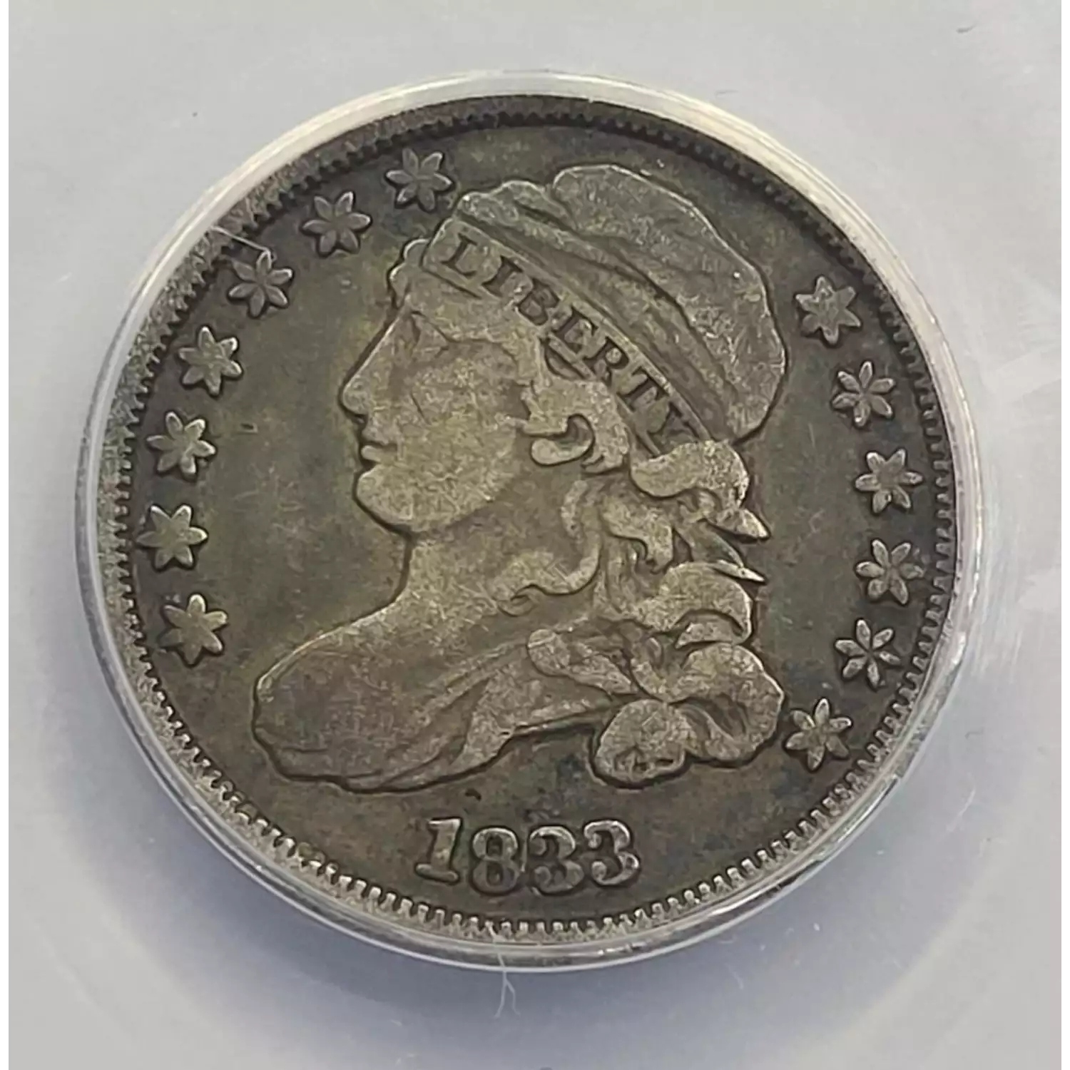 1833 Capped Bust Dime ANACS F-15 - Old Pueblo Coin