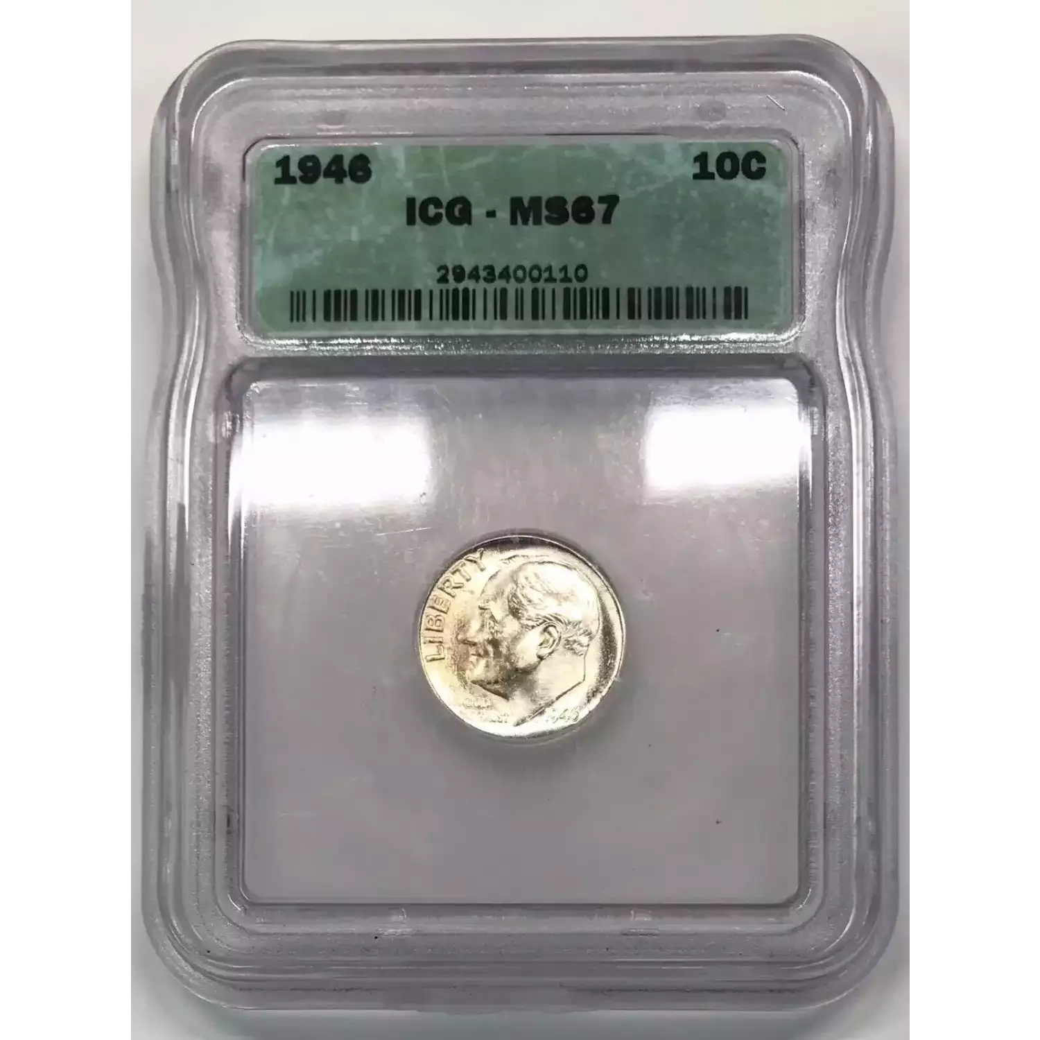 1946 Roosevelt Dime ICG MS-67 - Old Pueblo Coin