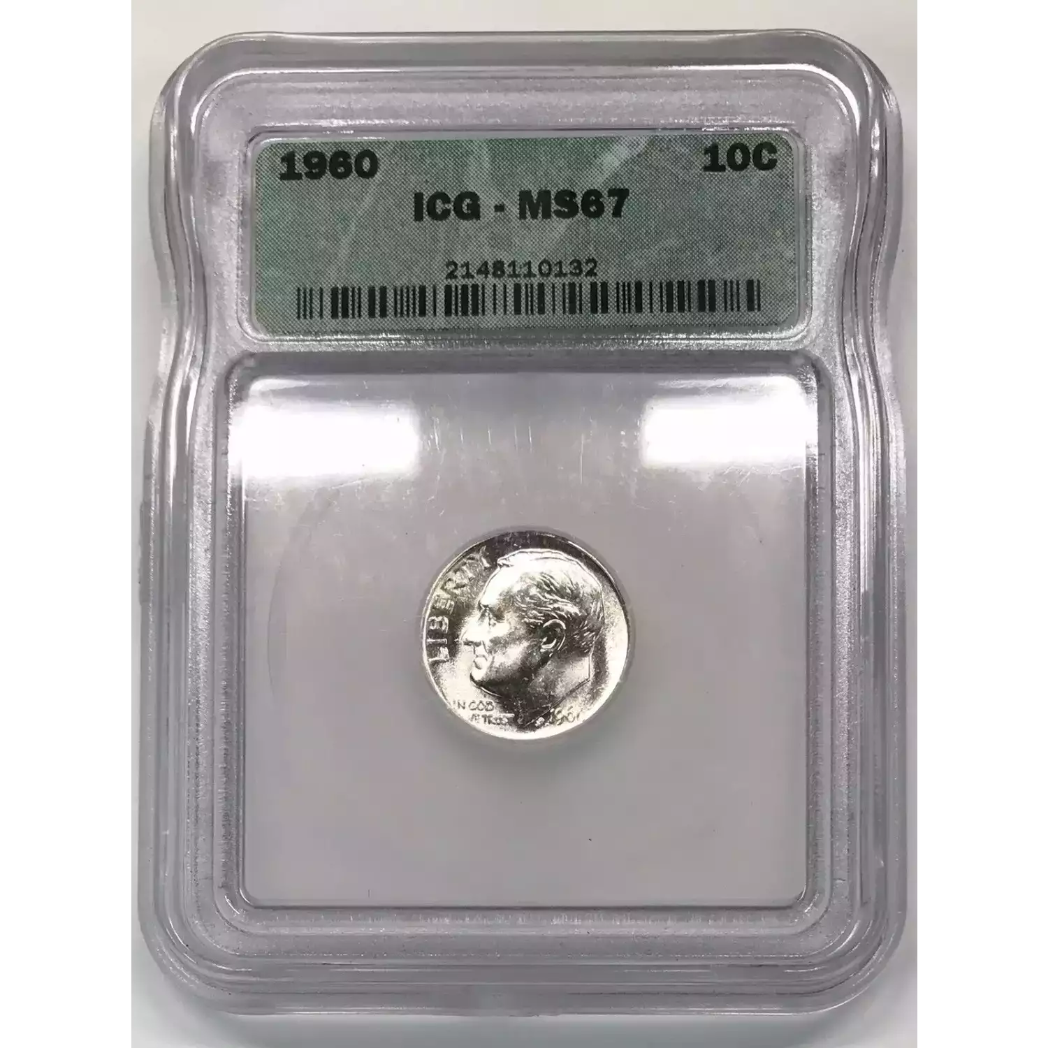 1960 Roosevelt Dime ICG MS-67 - Old Pueblo Coin