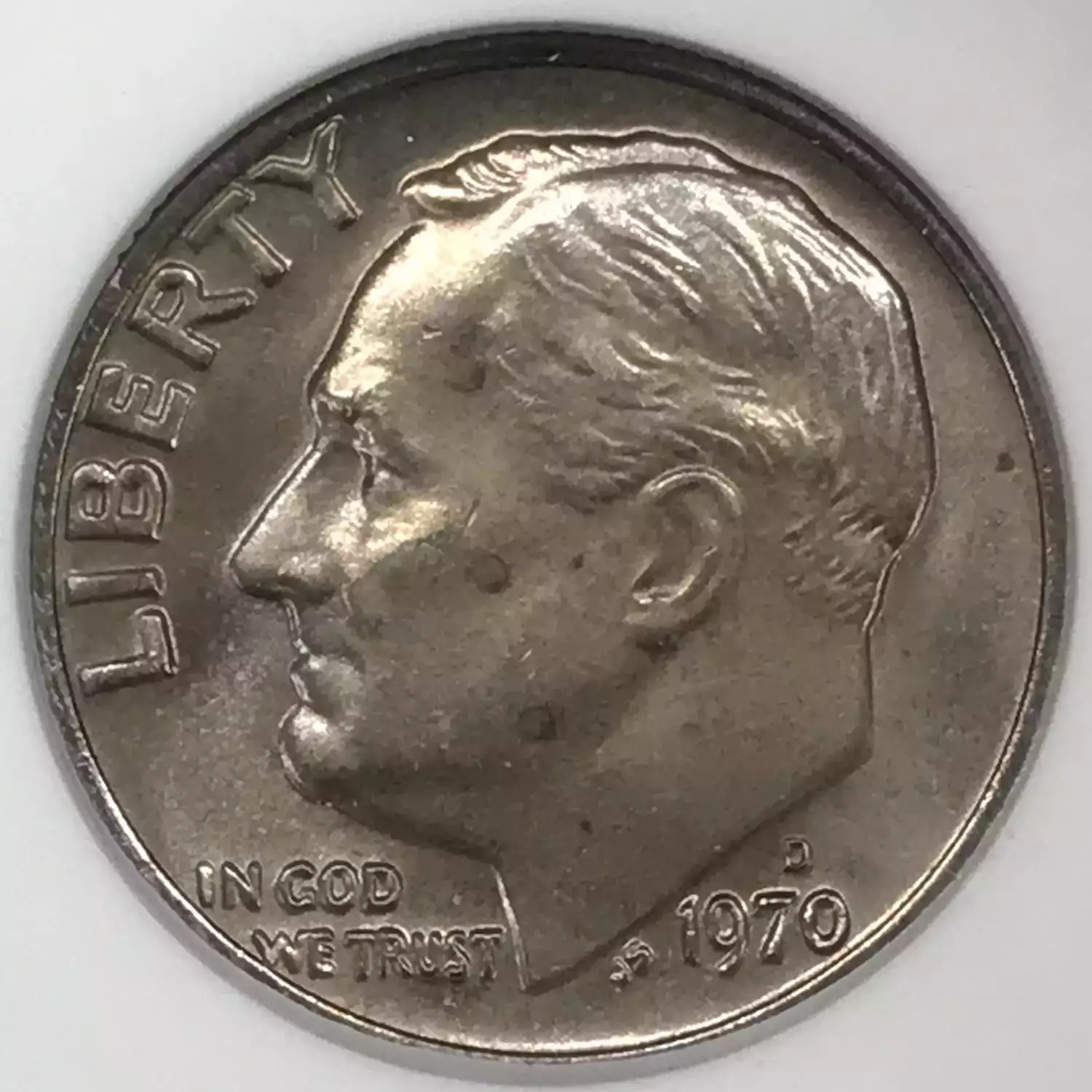 1970-D Roosevelt Dime ANACS MS-64 DDR-003 - Old Pueblo Coin