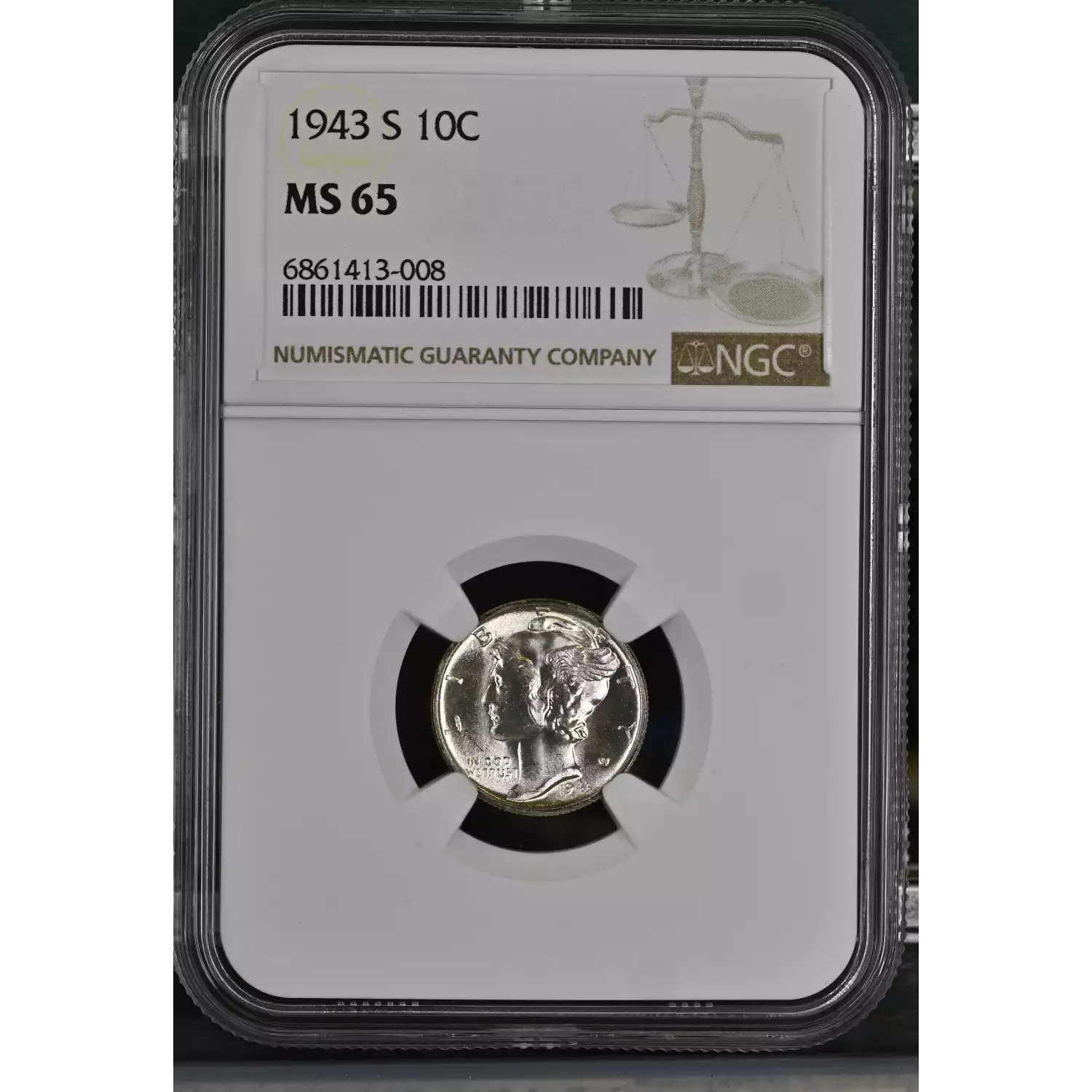 1943-S Mercury Dime NGC MS-65 - Old Pueblo Coin