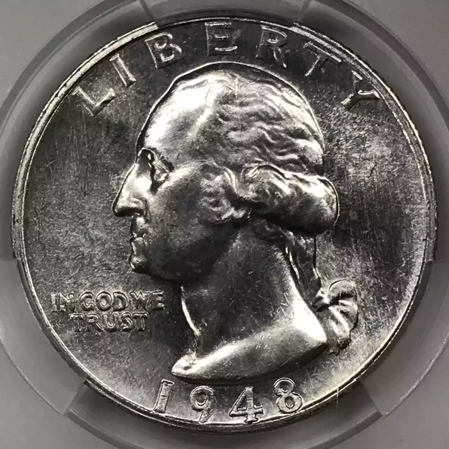 1948-S Silver Washington Quarter CACG MS 63 CAC - Old Pueblo Coin