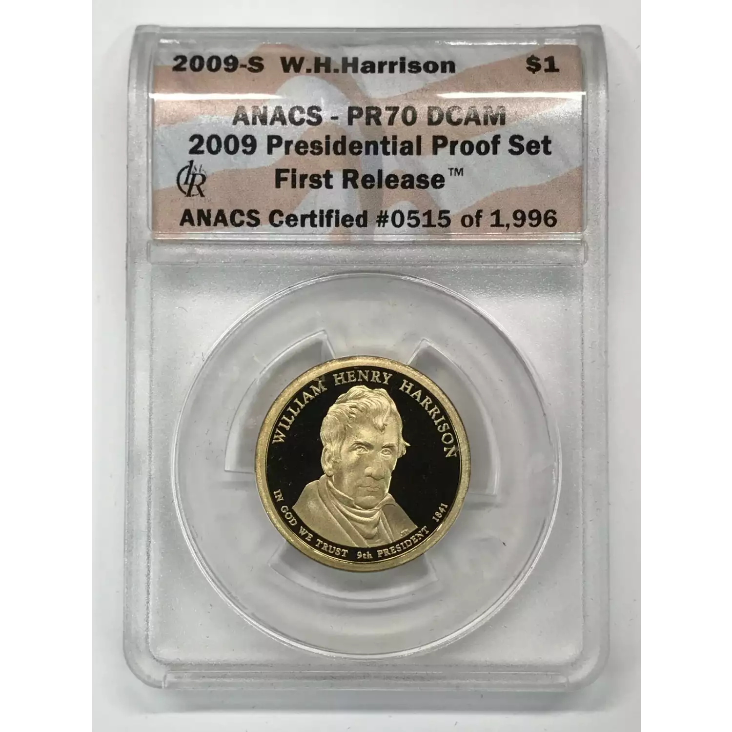 2009-S Presidential Dollar ANACS PR-70 DCAM 4-Coin Proof Set First ...