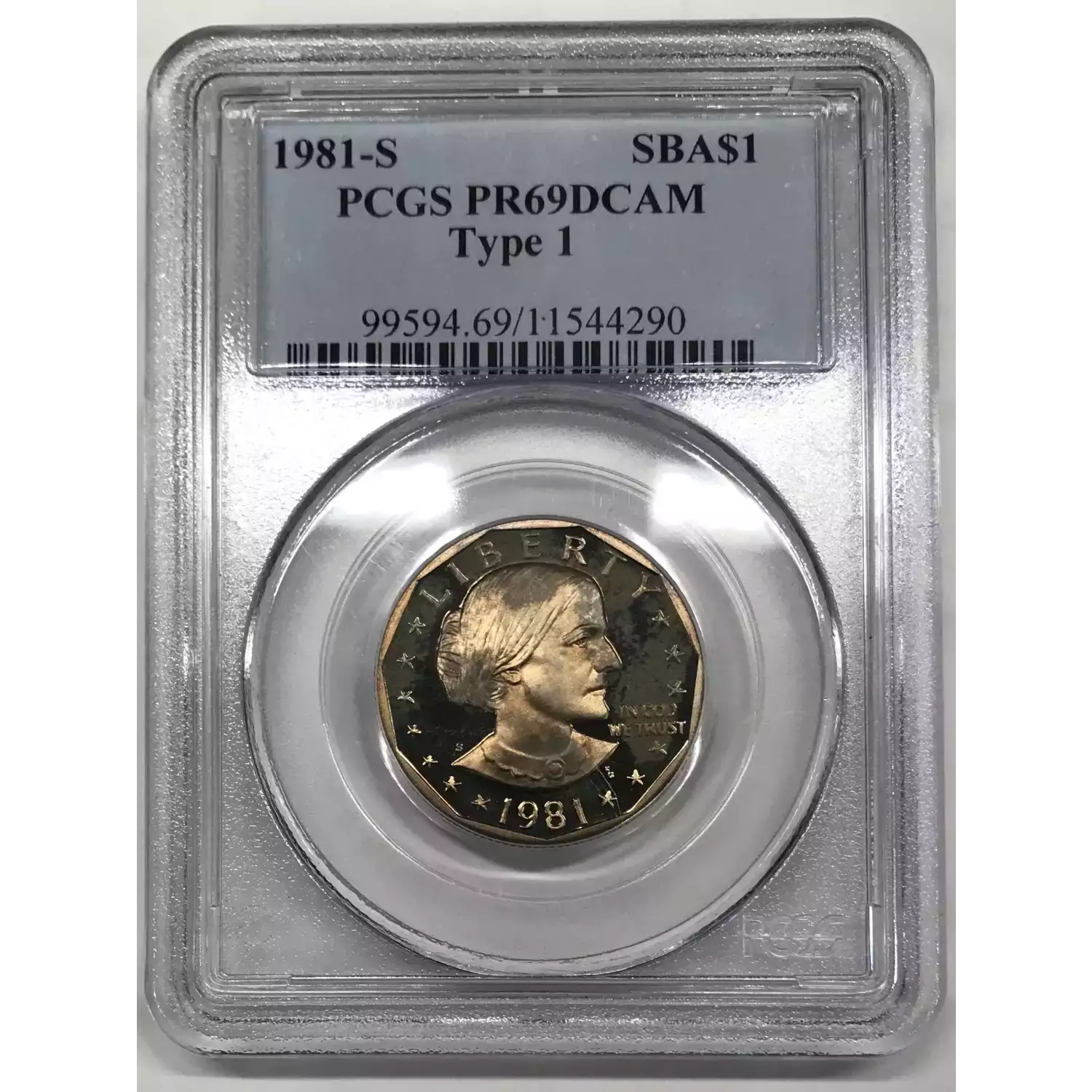 1981-S Susan B. Anthony (SBA) Dollar PCGS PR-69 DCAM Type 1 - Old Pueblo Coin