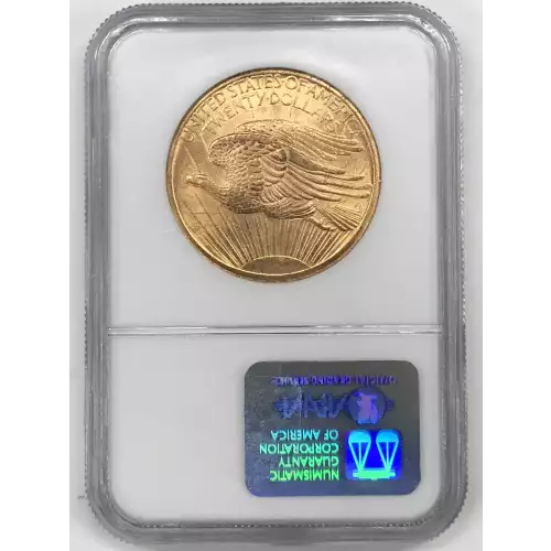 1907 Saint Gaudens $20 Gold Double Eagle NGC MS-62 CAC - Old Pueblo Coin