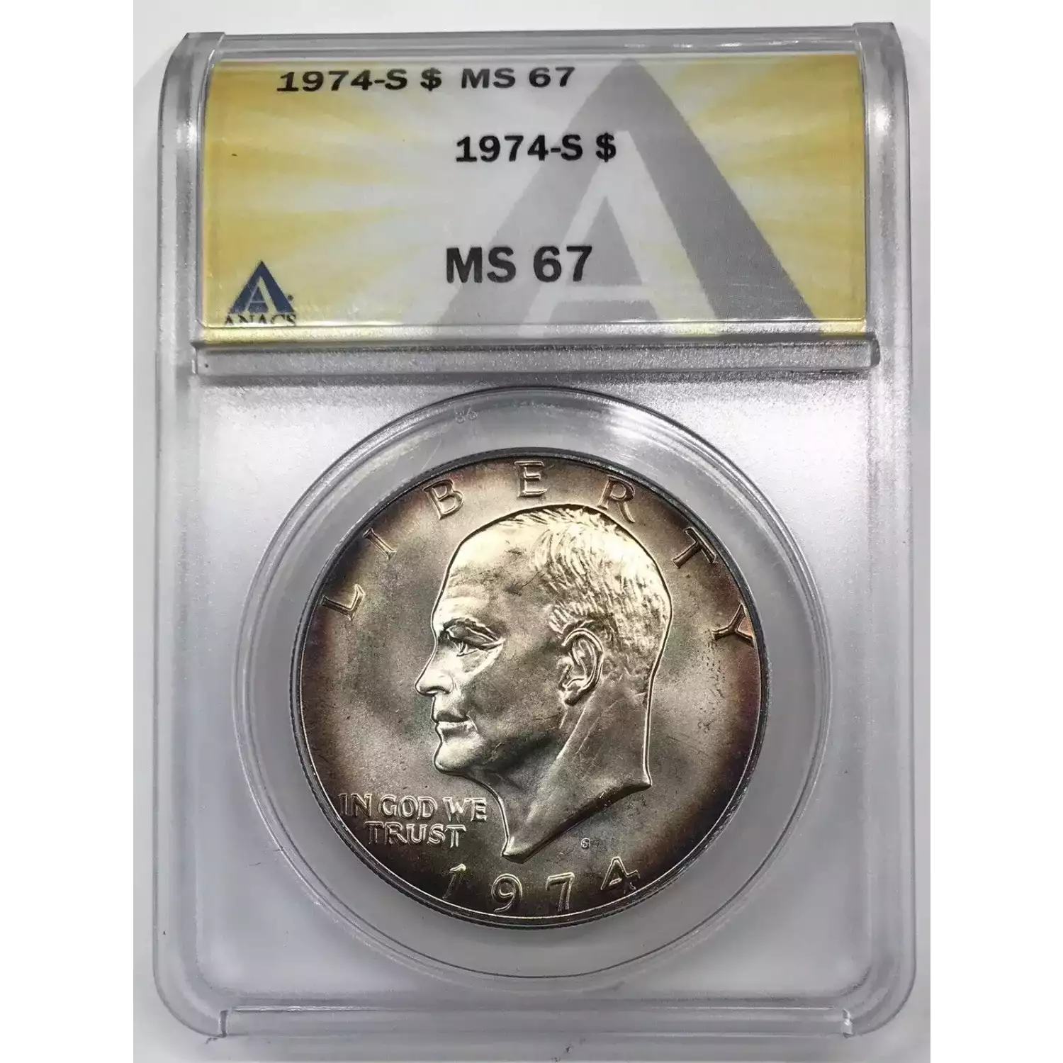 1974-S Silver Ike Eisenhower Dollar ANACS MS-67 - Old Pueblo Coin