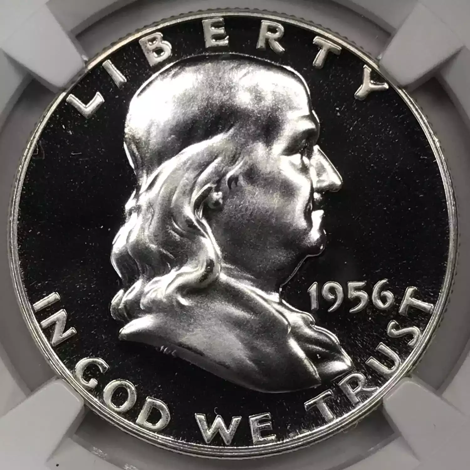 1956 Franklin Half Dollar NGC PF-68 Type 2 - Old Pueblo Coin