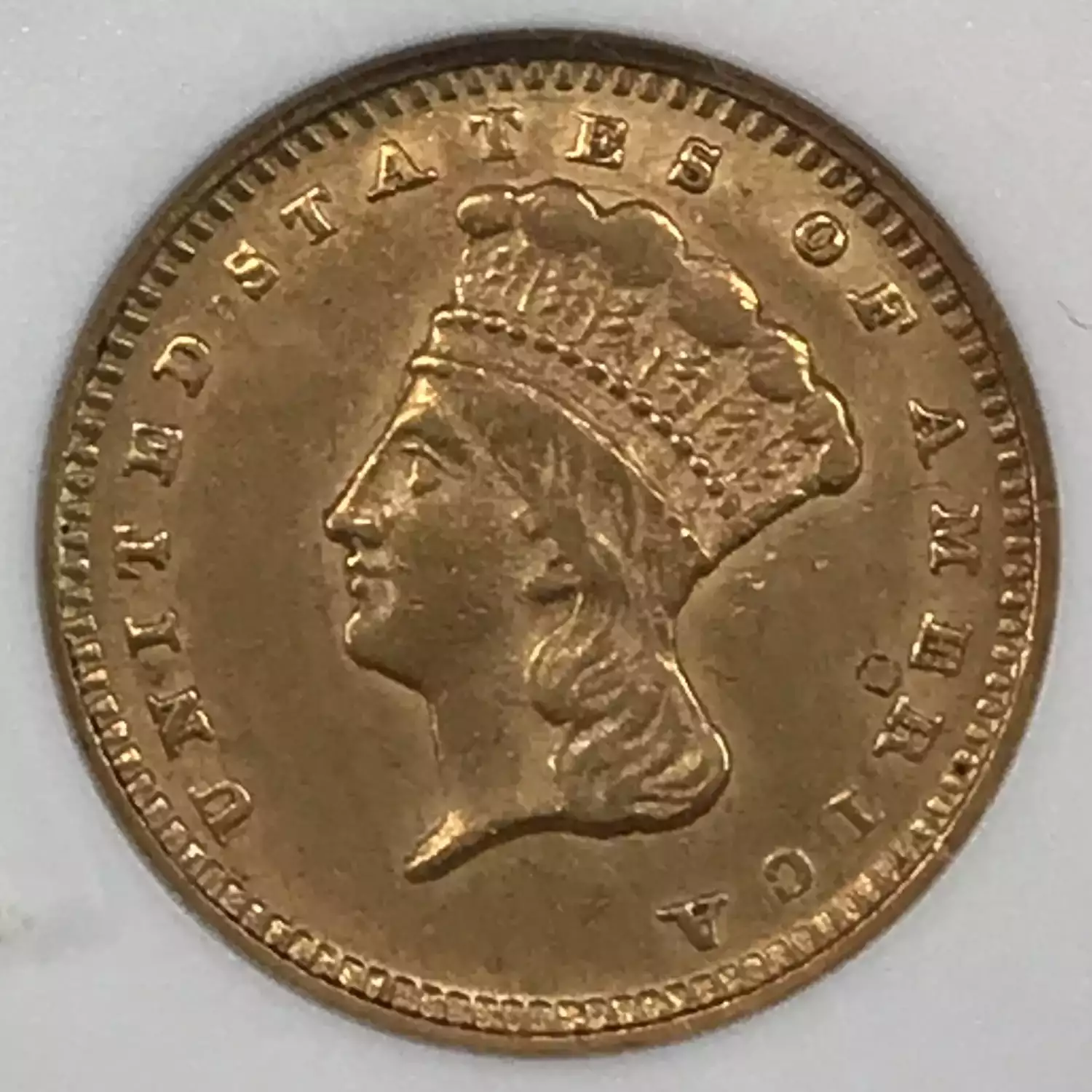 1874 Indian Princess Gold Dollar ANACS AU-50 - Old Pueblo Coin
