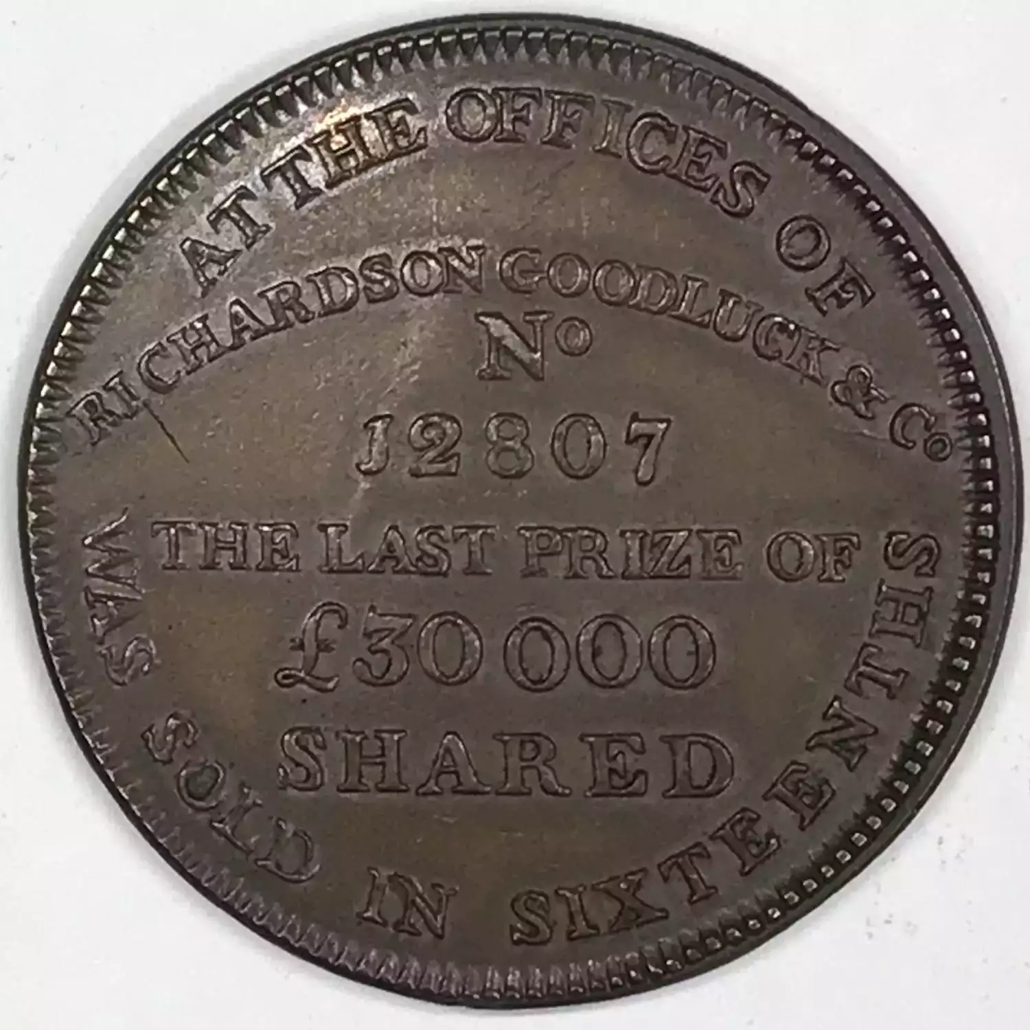 1795 Great Britain Copper Half Penny Conder Token MIDDLESEX ...