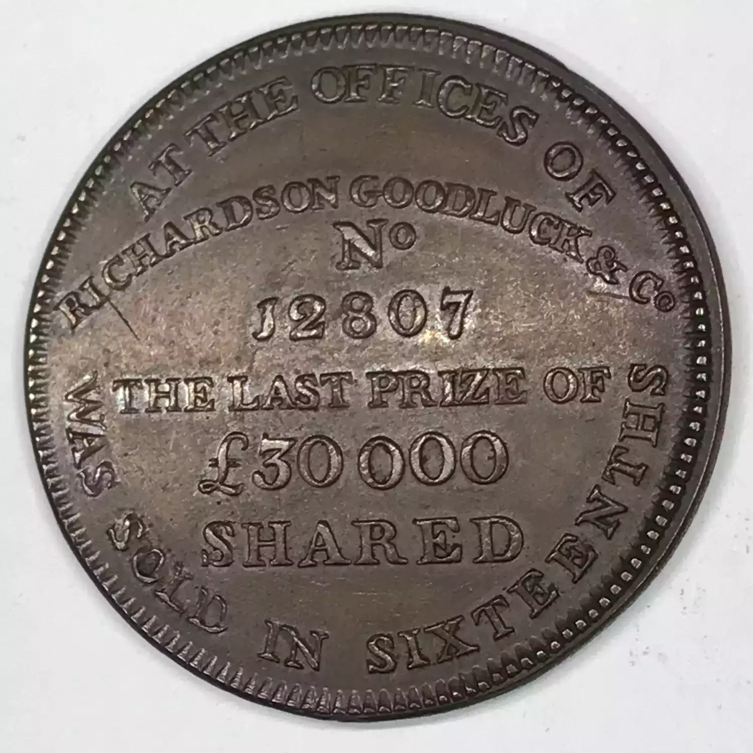 1795 Great Britain Copper Half Penny Conder Token MIDDLESEX ...