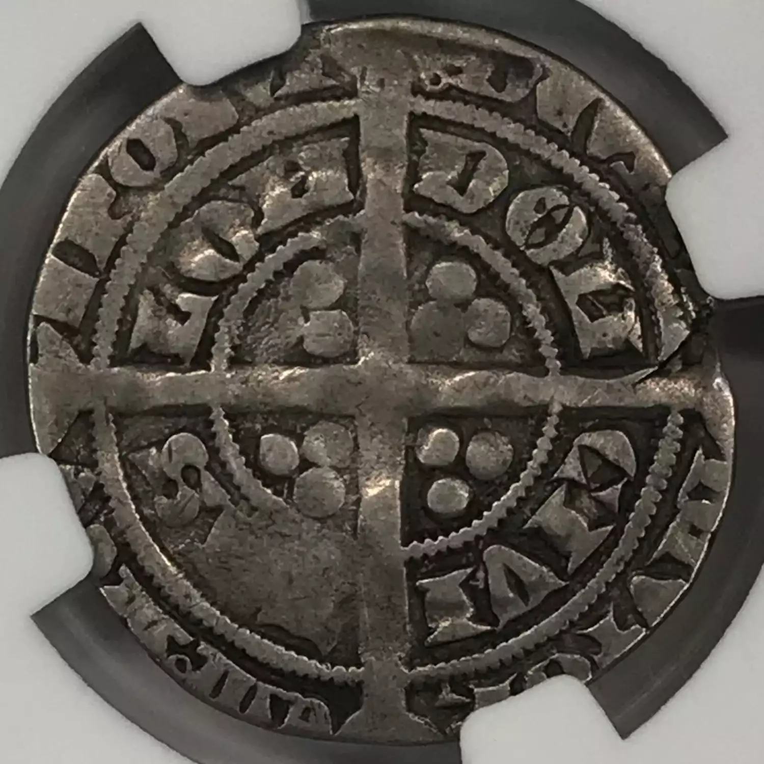 1351-61 GREAT BRITAIN Silver 4 Pence (1 Groat) NGC F-12 Edward III ...