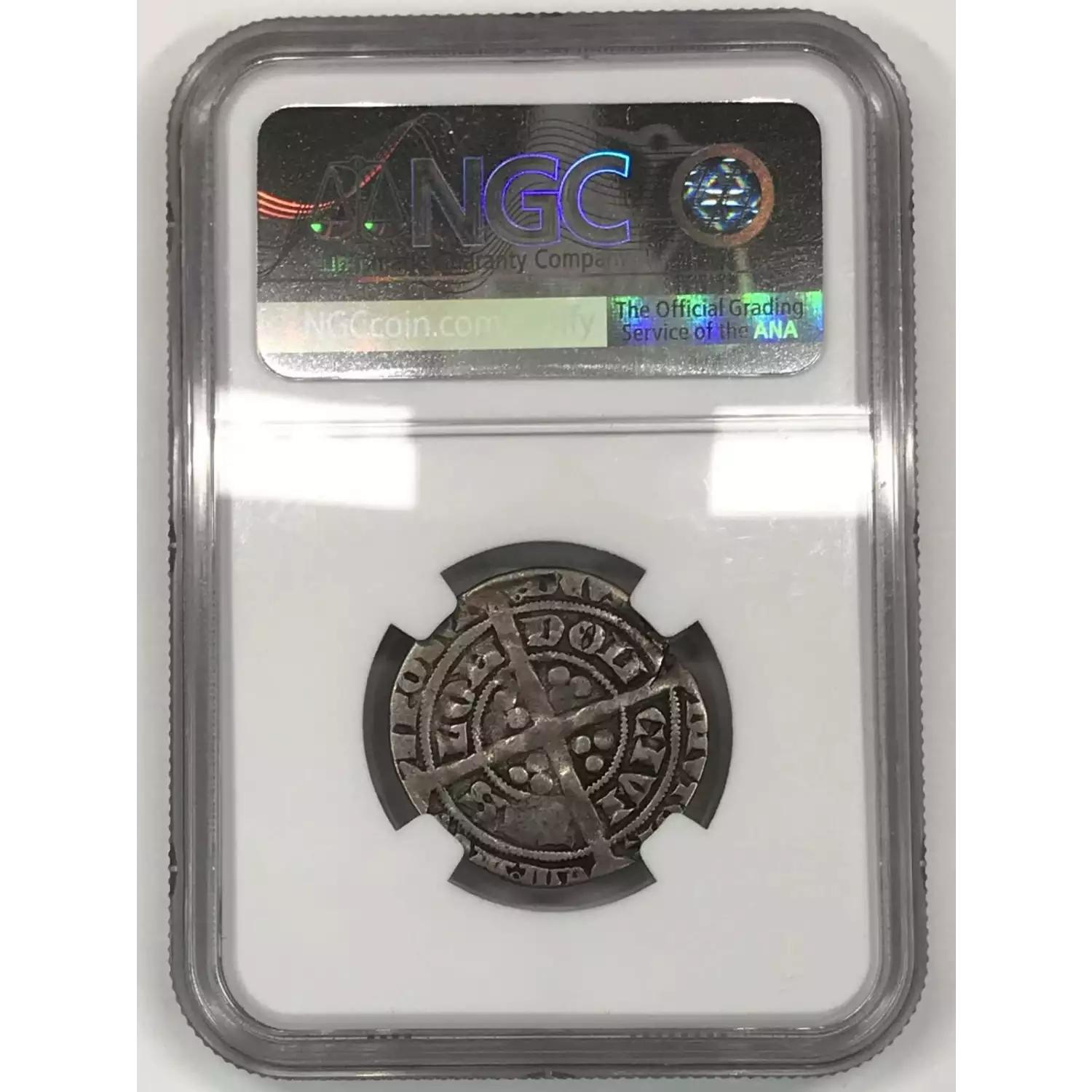 1351-61 GREAT BRITAIN Silver 4 Pence (1 Groat) NGC F-12 Edward III ...