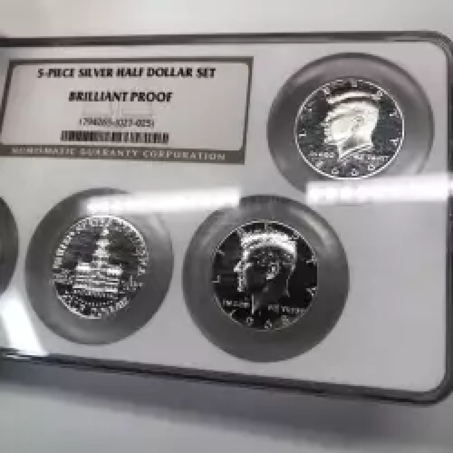 1963-2000 Silver Kennedy Half Dollar NGC Brilliant Proof 5-Piece Set ...