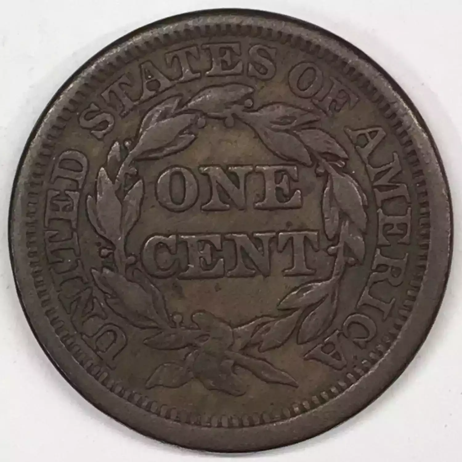 1844 Braided Hair Large Cent VF - Old Pueblo Coin