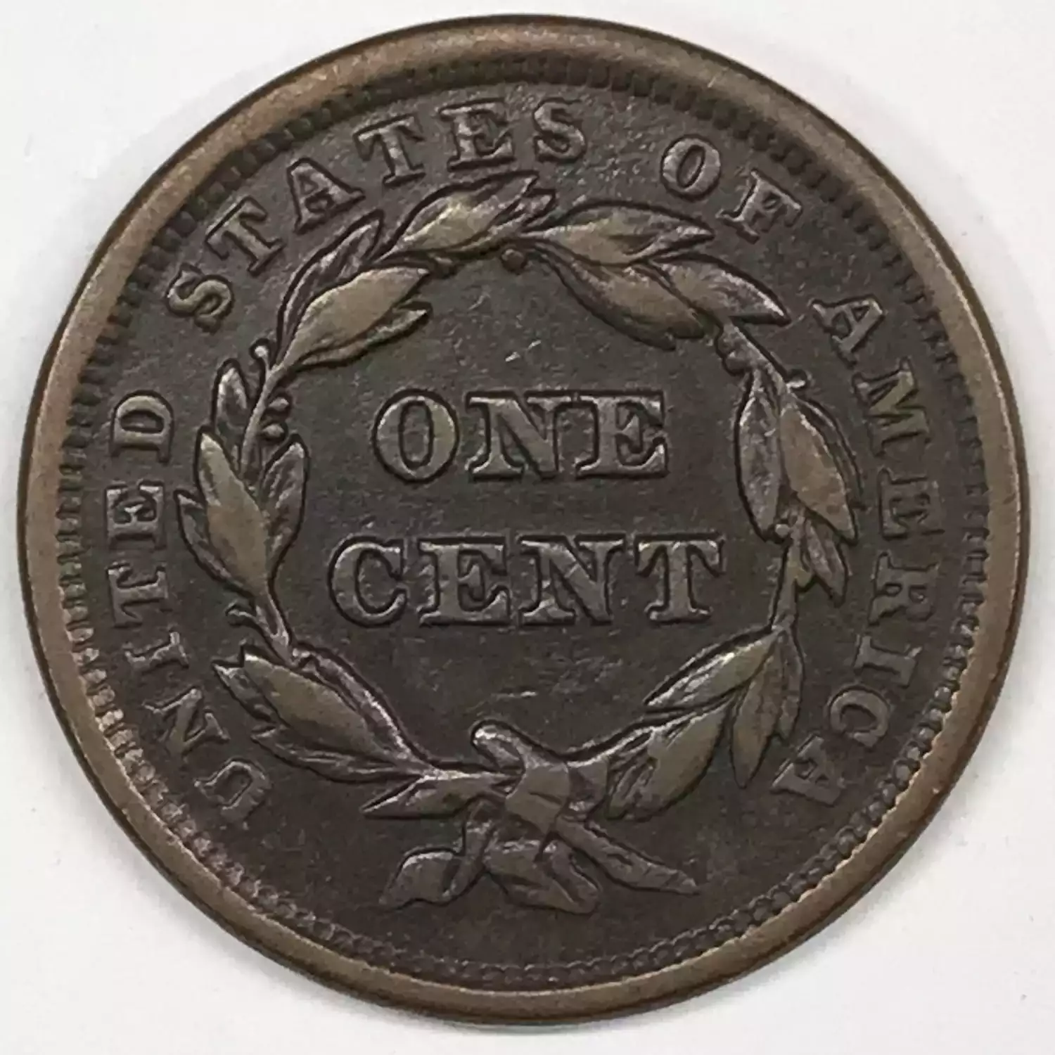 1842 Braided Hair Large Cent VF Large Date - Old Pueblo Coin