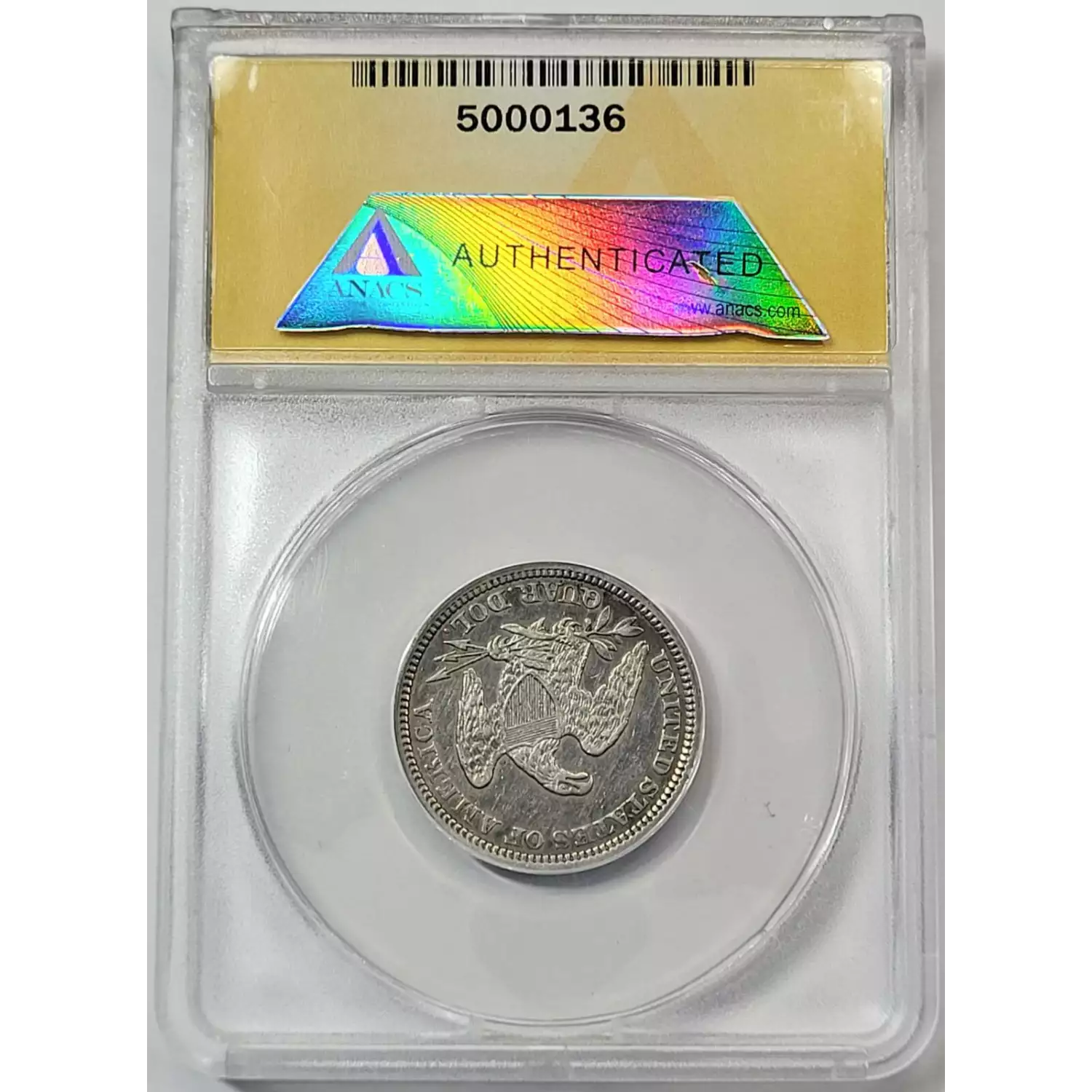 1861 Seated Liberty Quarter ANACS VF-30 Scratched Cleaned - Old Pueblo Coin