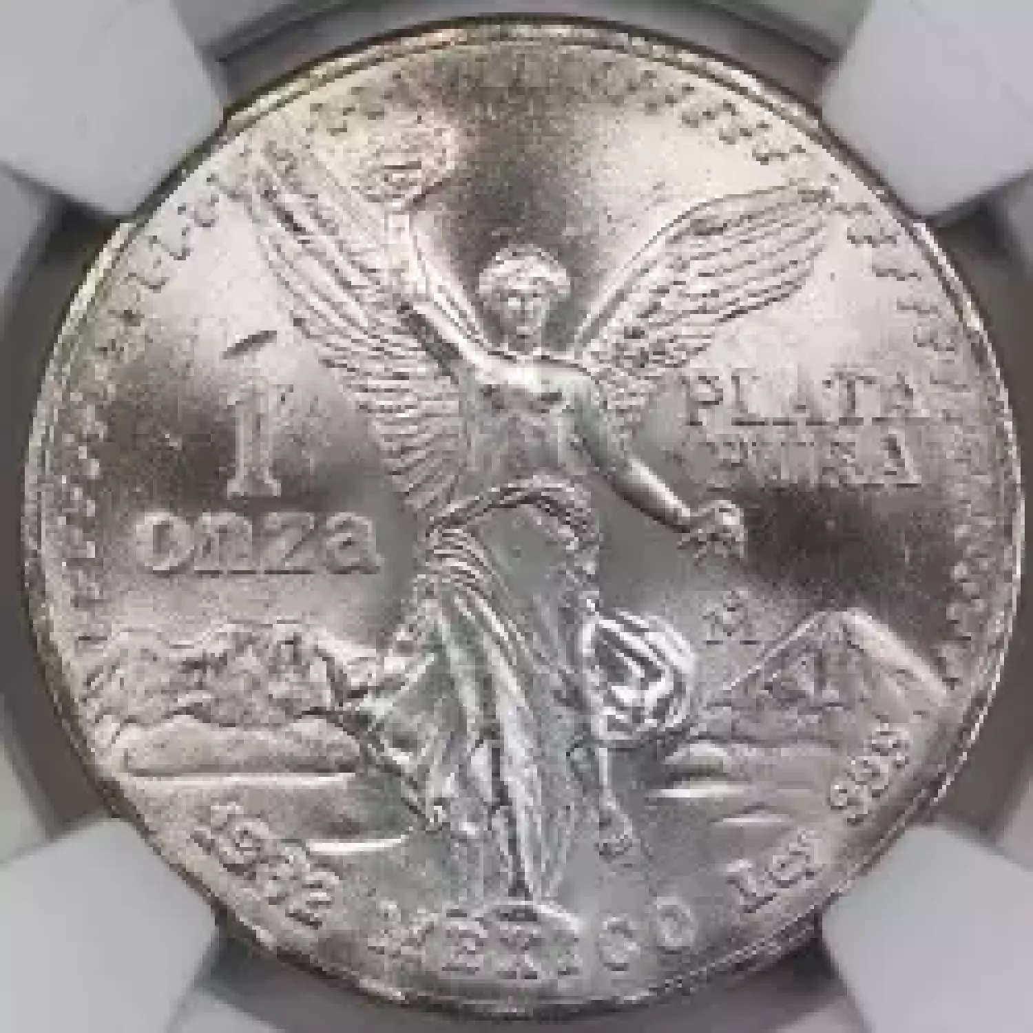 1982-Mo Mexico 1 oz Silver Libertad Onza NGC MS-64 DOUBLED DIE REVERSE DDO/DDR #2 - Old Pueblo Coin