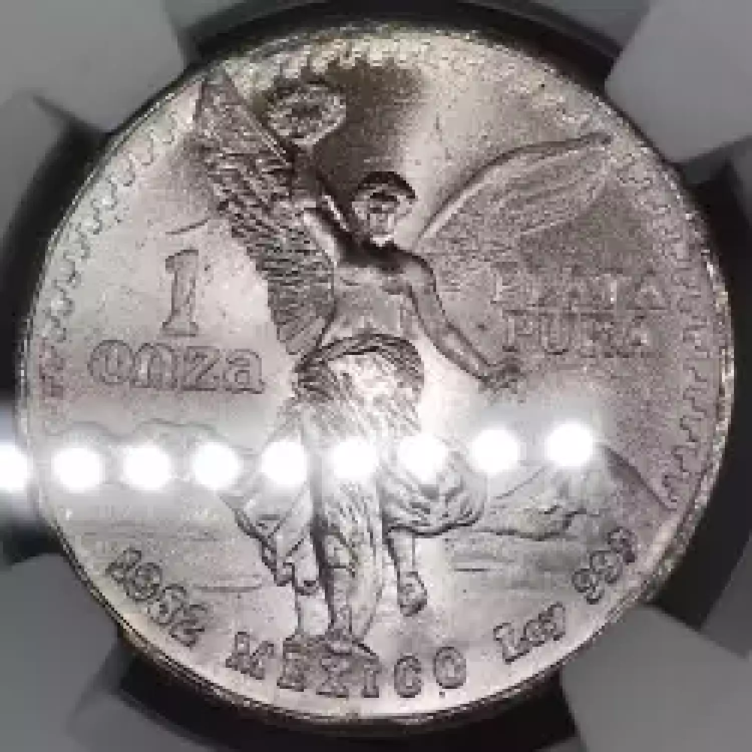 1982-Mo Mexico 1 oz Silver Libertad Onza NGC MS-64 DOUBLED DIE REVERSE DDO/DDR #2 - Old Pueblo Coin