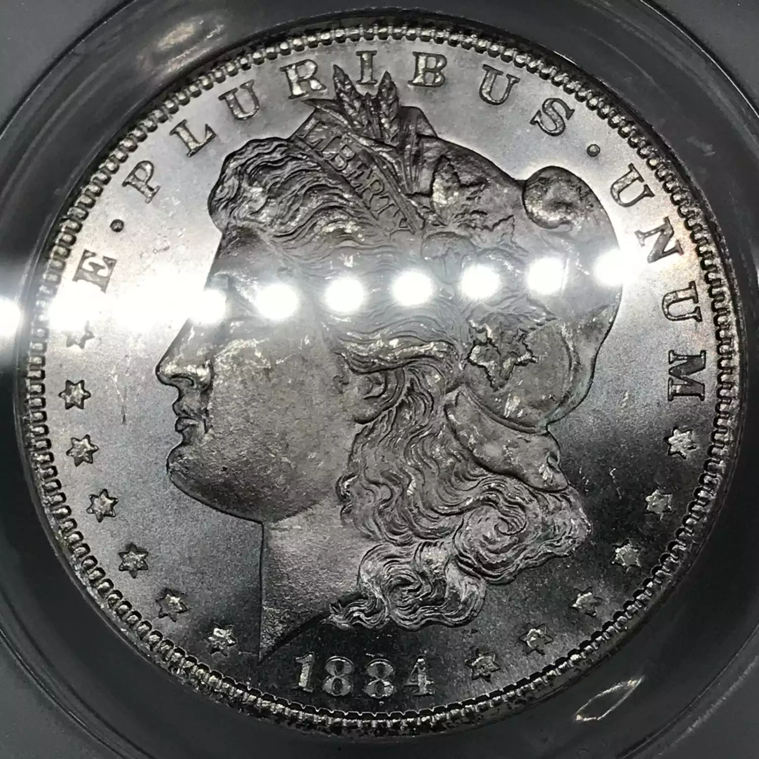 1884-CC Morgan Silver Dollar ANACS MS-65 PL - Old Pueblo Coin