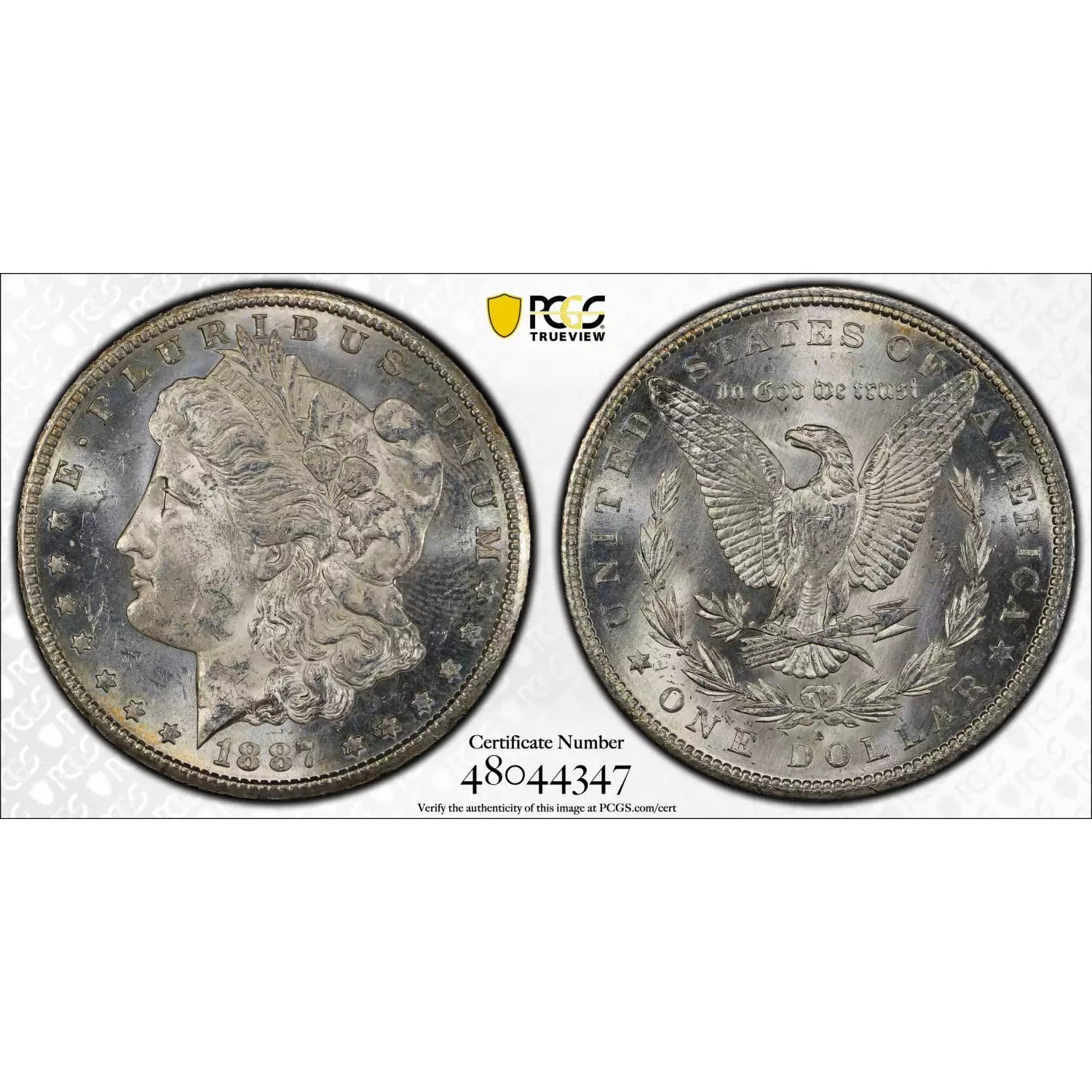 1887-S Morgan Silver Dollar PCGS MS-63 HOT 50 VAM-11 Doubled Date - Old Pueblo Coin