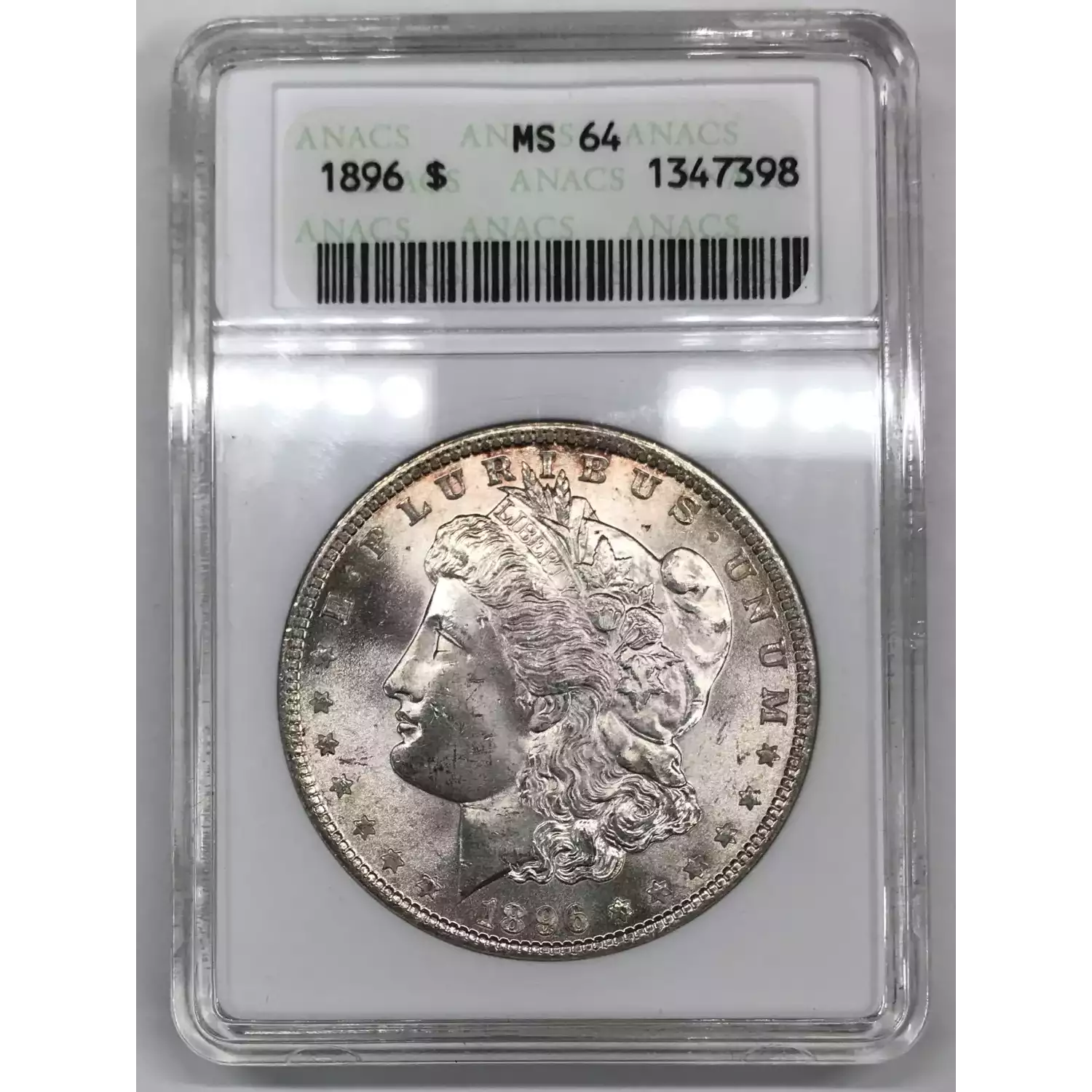 1896 Morgan Silver Dollar ANACS MS-64 - Old Pueblo Coin