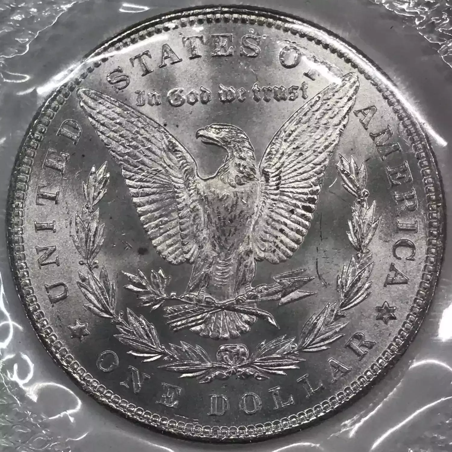 1887 Morgan Silver Dollar GSA Soft Pack, TOP 100 VAM-12A Alligator Eye ...