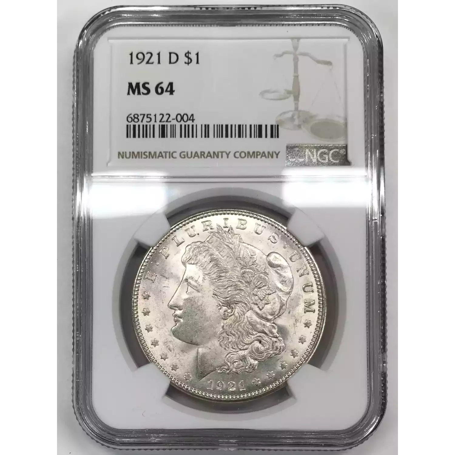 1921-D Morgan Silver Dollar NGC MS-64 - Old Pueblo Coin
