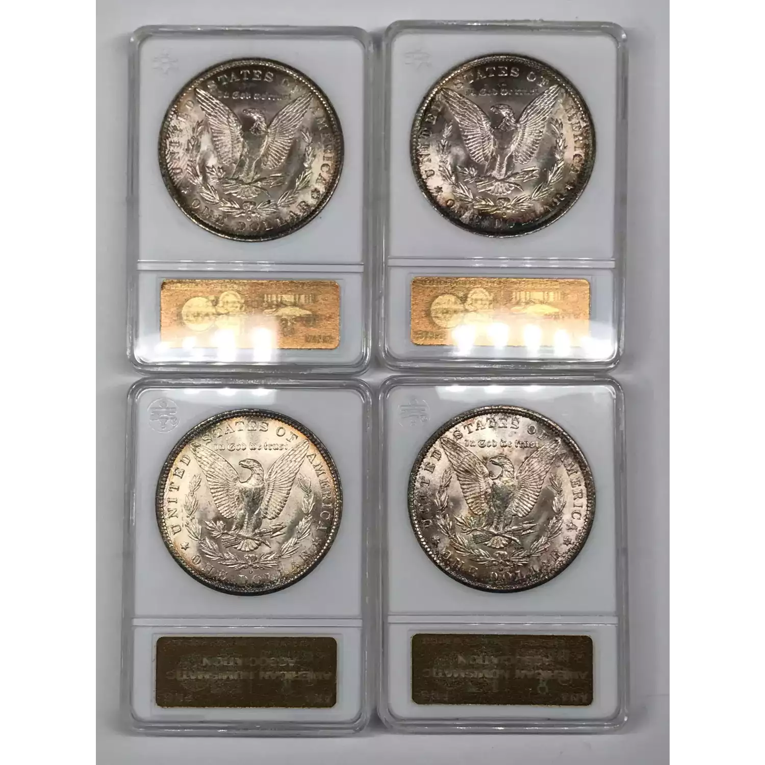 1884-O Morgan Silver Dollar ANACS MS-63 Consecutive Cert# 4-Coin Set - Old Pueblo Coin