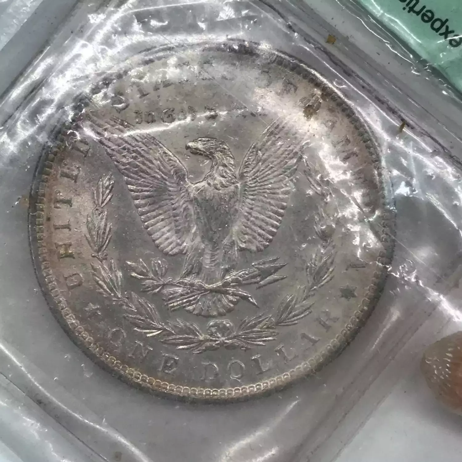 1896 Morgan Silver Dollar UNC IGA Holder Graded Mar 26, 1985 - Old ...