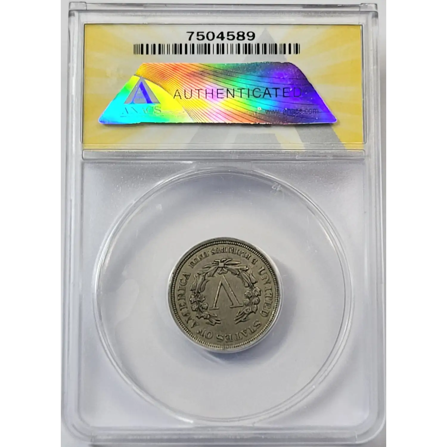 1883 Liberty Head V Nickel ANACS AU-55 No Cents - Old Pueblo Coin