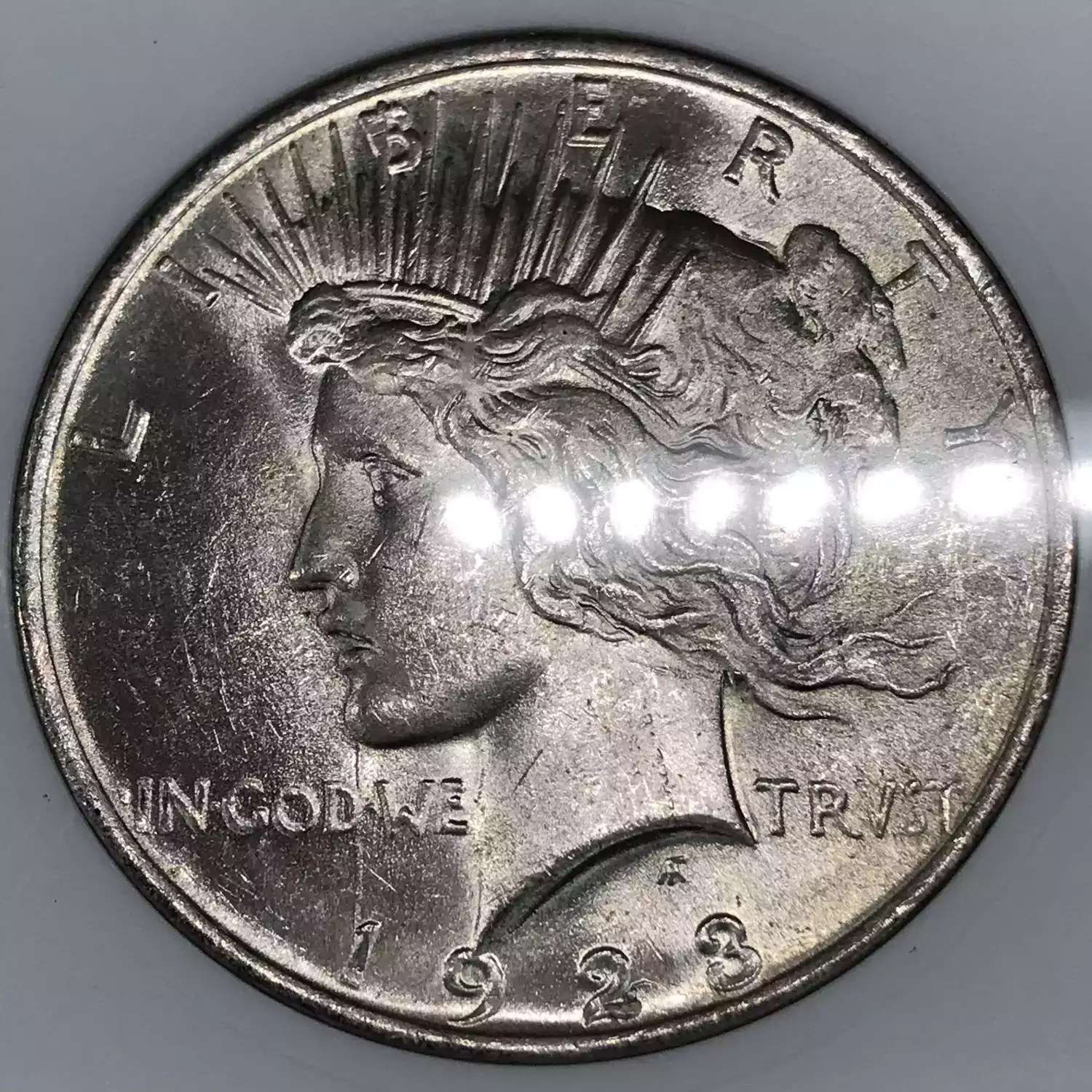 1923 Peace Silver Dollar ANACS MS-62 TOP 50 VAM-1F "Chin Bar" - Old Pueblo Coin