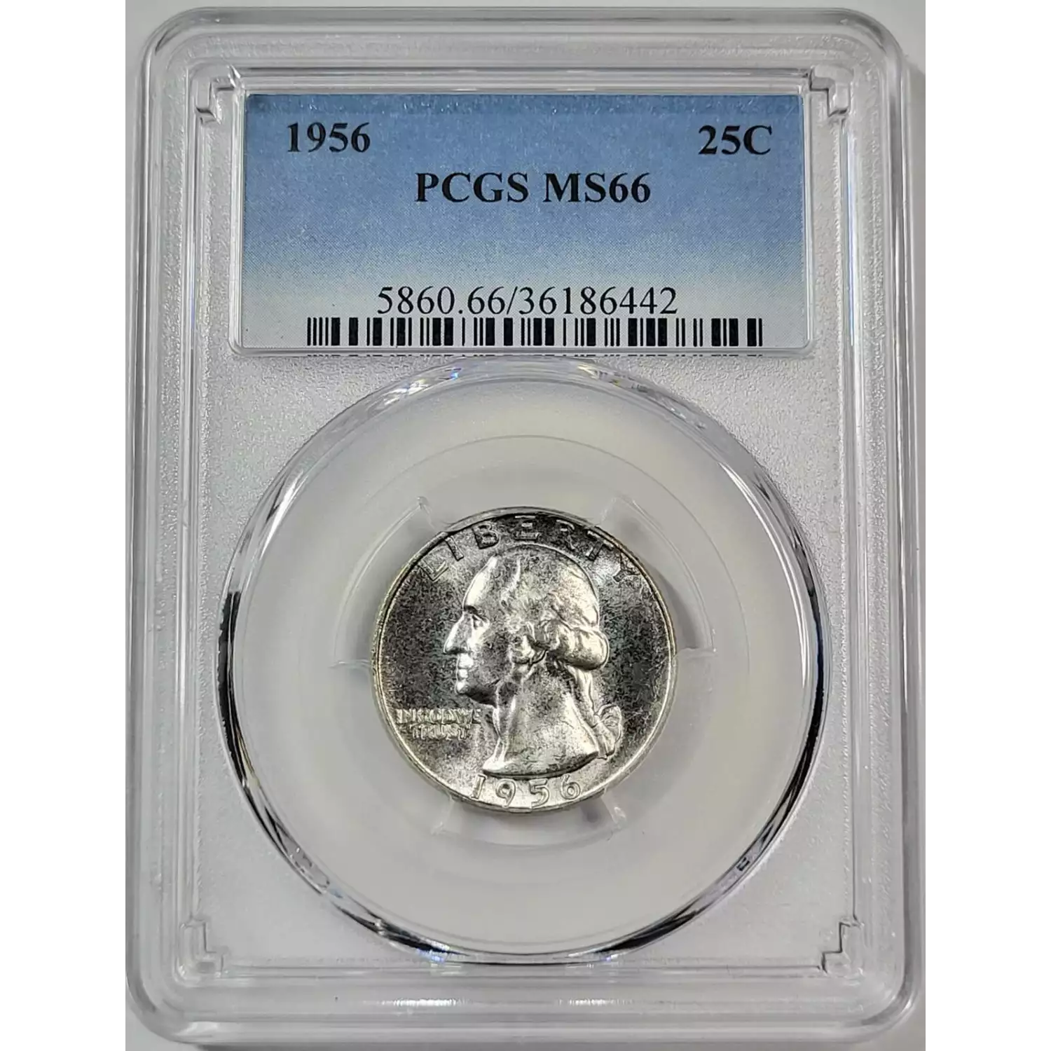 1956 Silver Washington Quarter PCGS MS-66 - Old Pueblo Coin