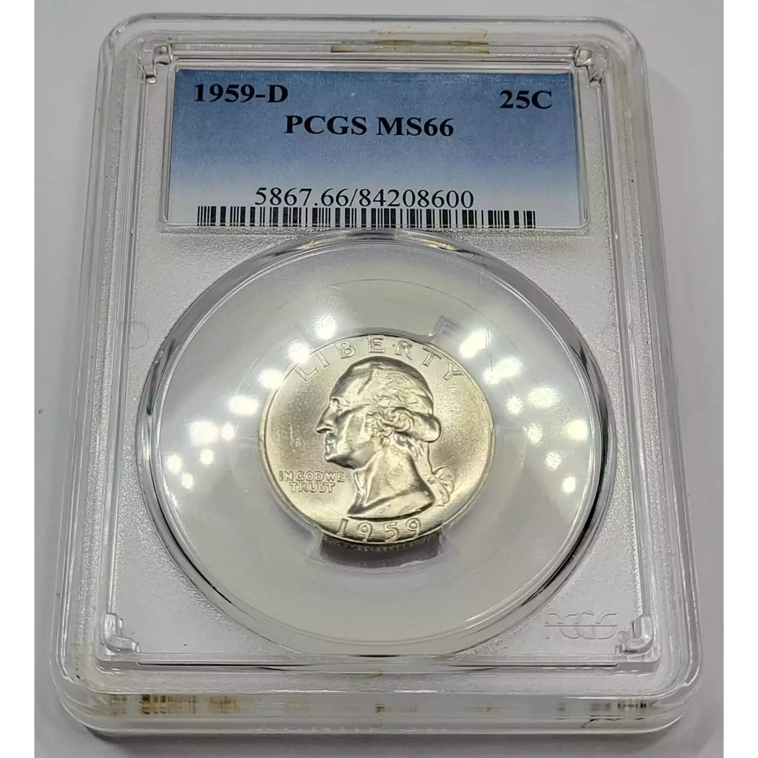 1959-D Silver Washington Quarter PCGS MS-66 - Old Pueblo Coin