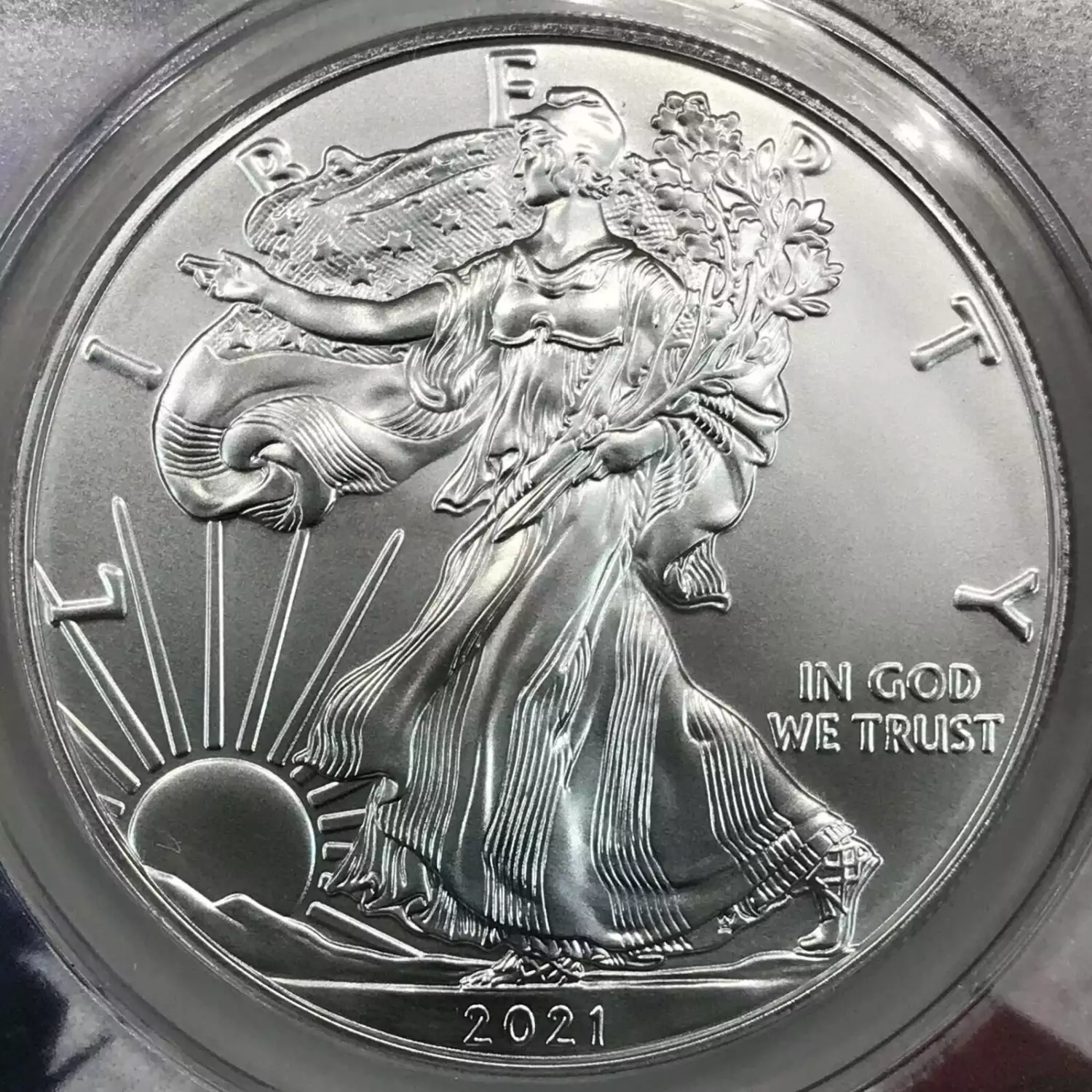 2021 Silver Eagle ANACS MS-70 Type 1 First Strike - Old Pueblo Coin