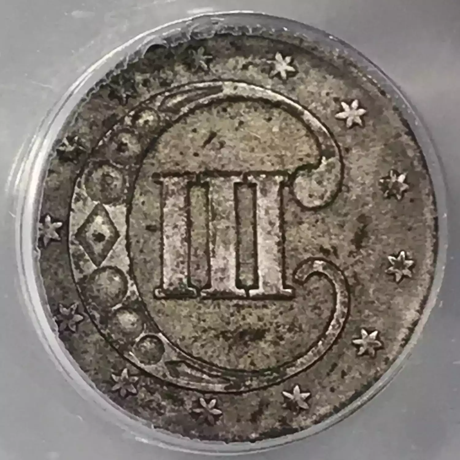 1853 Silver Three Cent Piece (3CS) / Trime ANACS XF-40 - Old Pueblo Coin