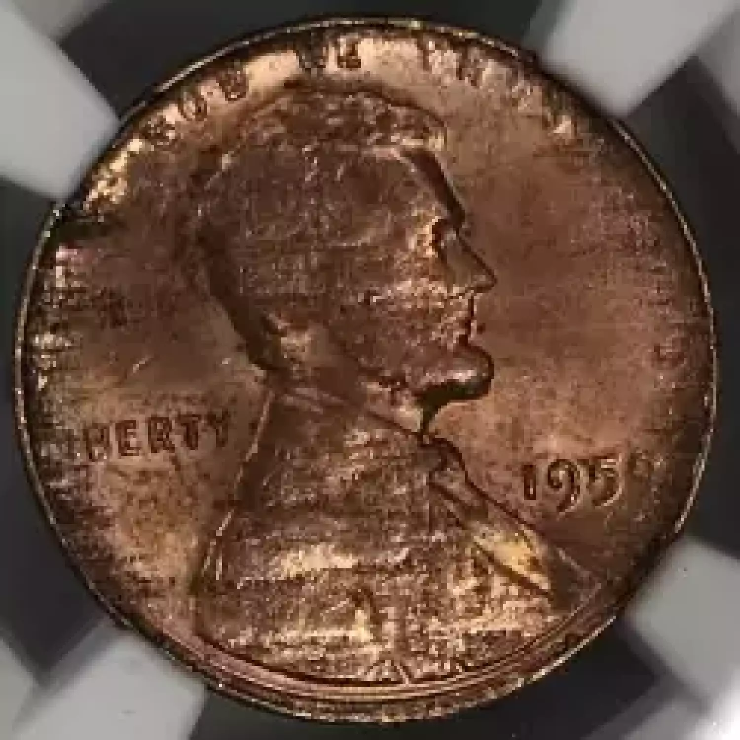 1959 Lincoln Memorial Cent NGC Mint Error Struck on Split Planchet ...