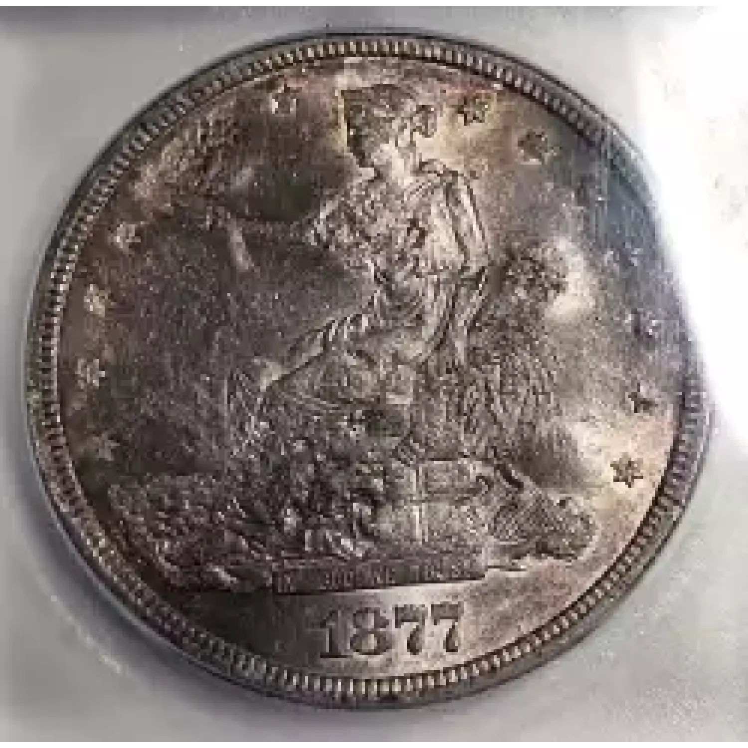 1877 -S Trade Silver Dollar ICG MS-60 Chop Marks on Rev. - Old Pueblo Coin