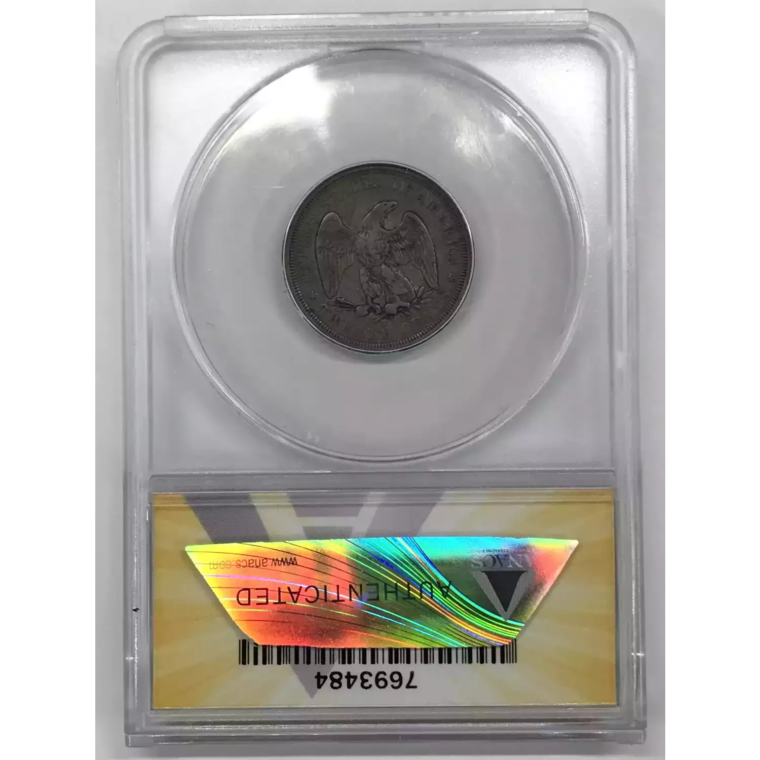 1875-S Seated Liberty Twenty Cent Piece (20c) ANACS VF-20 S/S MPD-002 - Old Pueblo Coin