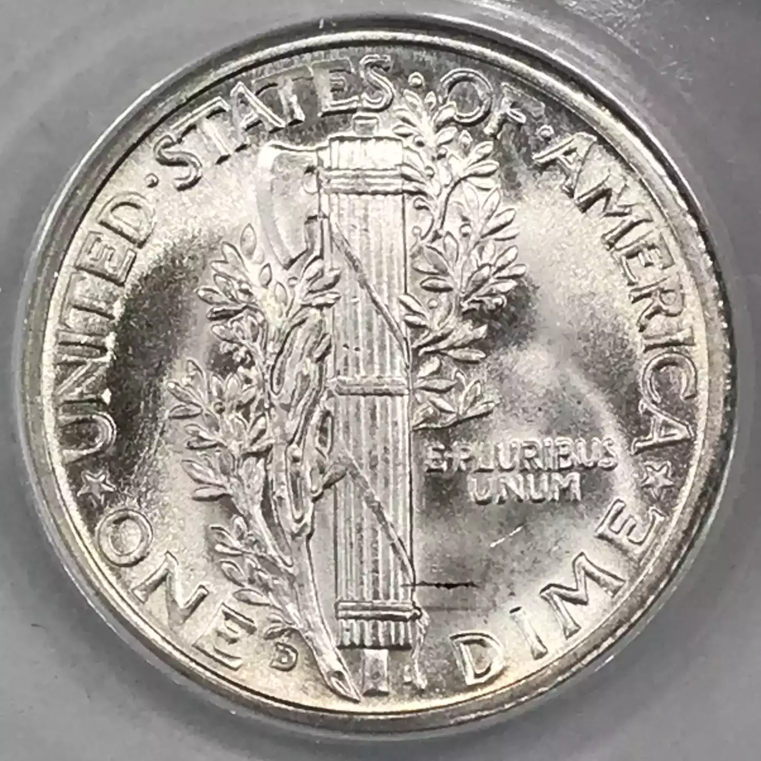 1938-D Roosevelt Dime ANACS MS-65 FB - Old Pueblo Coin